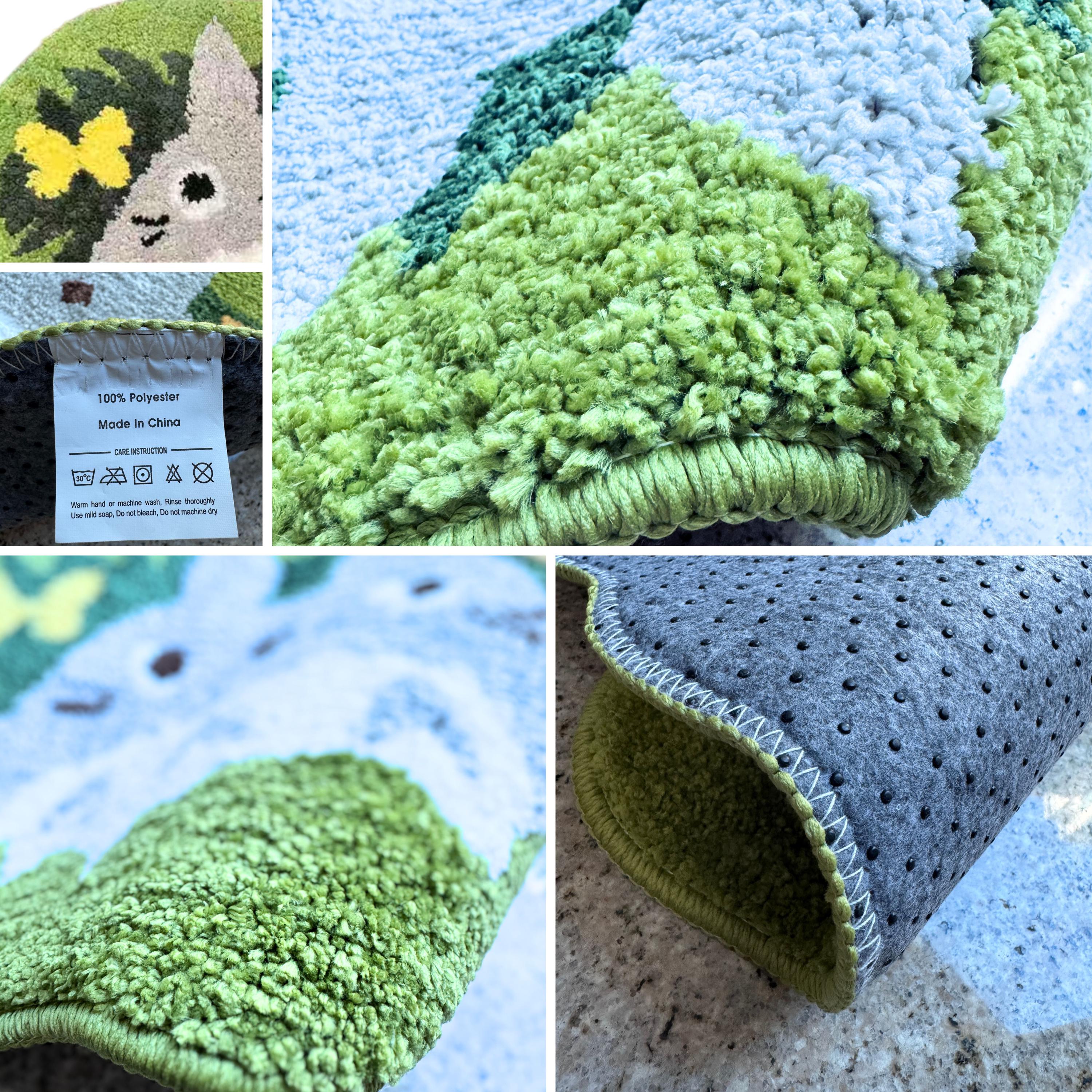 Totoro Inspired Rug, Ghibli Tufted Rug, Ghibli Themed Non-slip Bath Mat ...