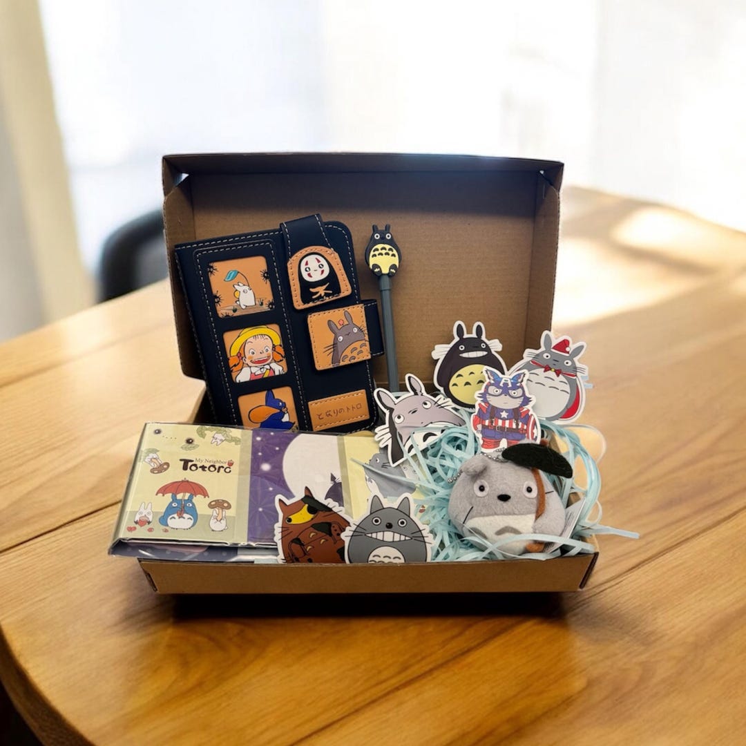 Ghibli Totoro Inspired Stationary Journal Box, Journal/stickers/pen ...