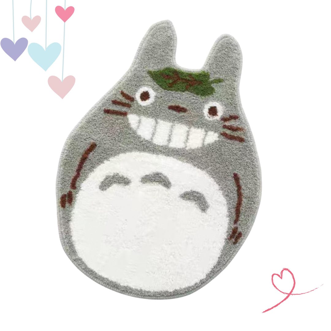 Totoro Rug, Studio Ghibli Tufted Rug, Ghibli Themed Non-slip Bath Mat ...