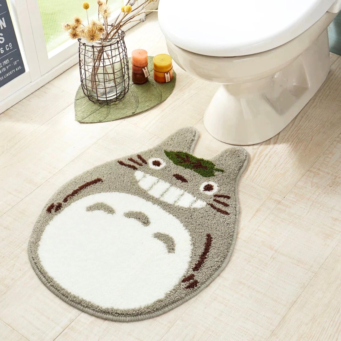 Totoro Rug, Studio Ghibli Tufted Rug, Ghibli Themed Non-slip Bath Mat ...