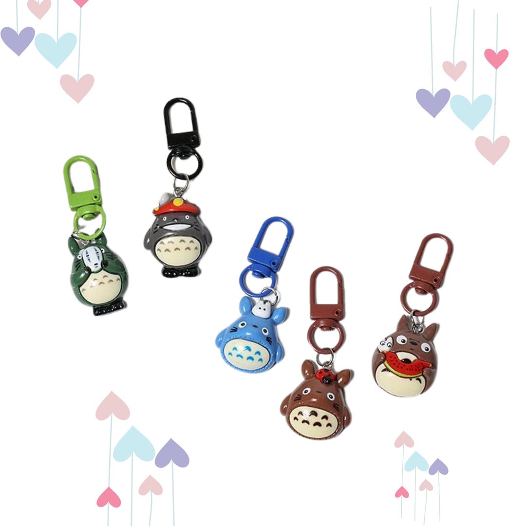 My Neighbor Totoro Inspired A Set of 4-piece Keychains Charm, Studio ...