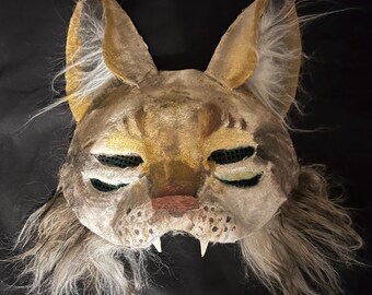 Therian Lynx Mask Cat Mask (on Hold) - Etsy