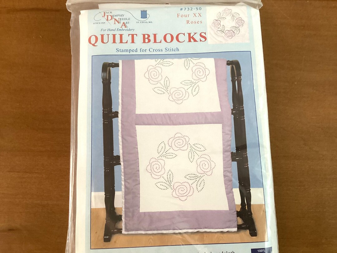 Jack Dempsey Quilt Blocks Cross Stitch Embroidery New in Package Four ...
