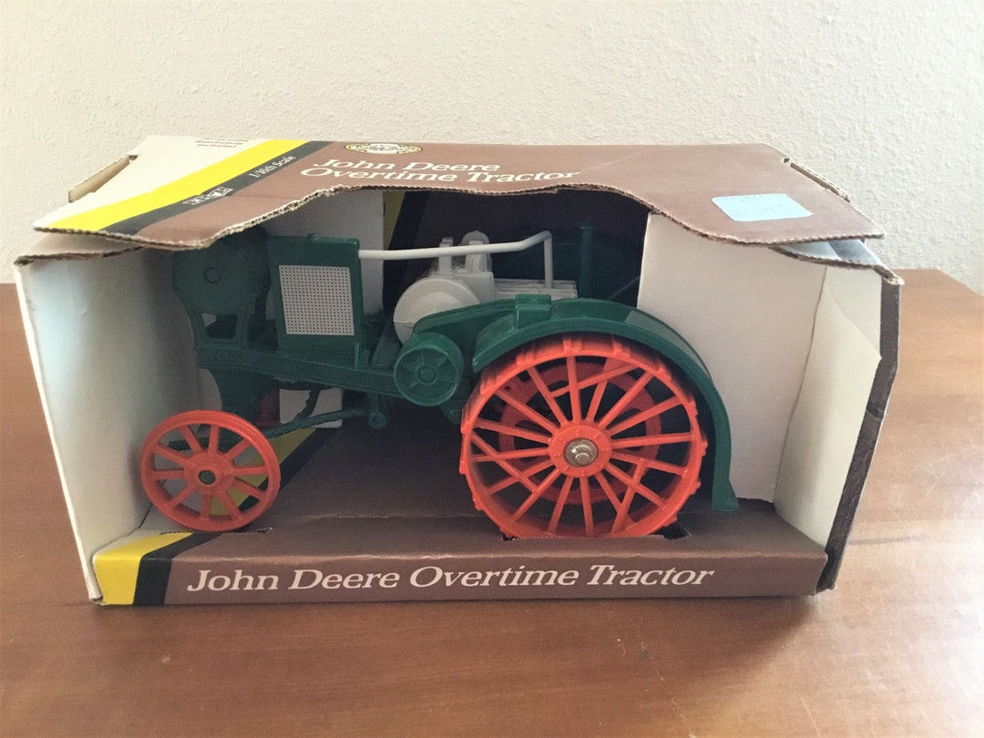 John Deere Overtime Tractor Ertl Diecast Metal 1/16 Scale Blueprint ...