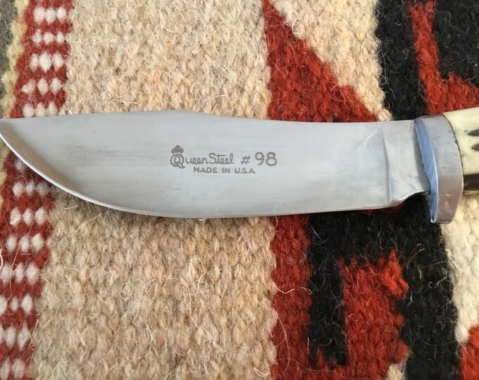 Queen Fixed Blade Knife #98 Factory Edge 1980's - Etsy