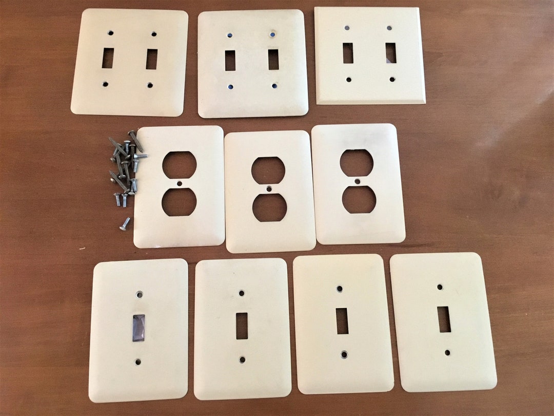 10 Metal Wall Switch Plates Light Switch Cover Plates Plug in Wall ...