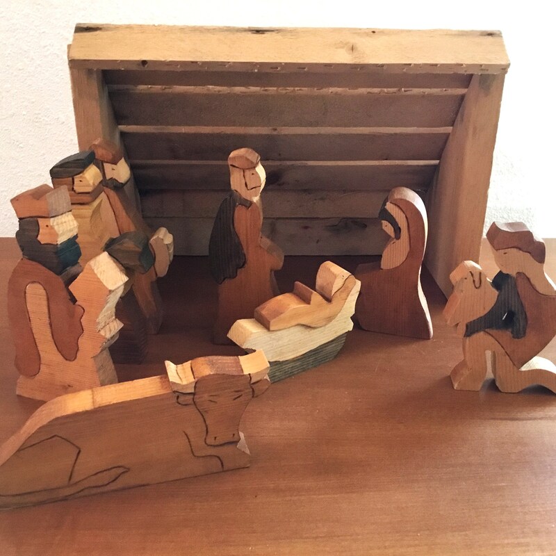 Wooden Creche - Etsy