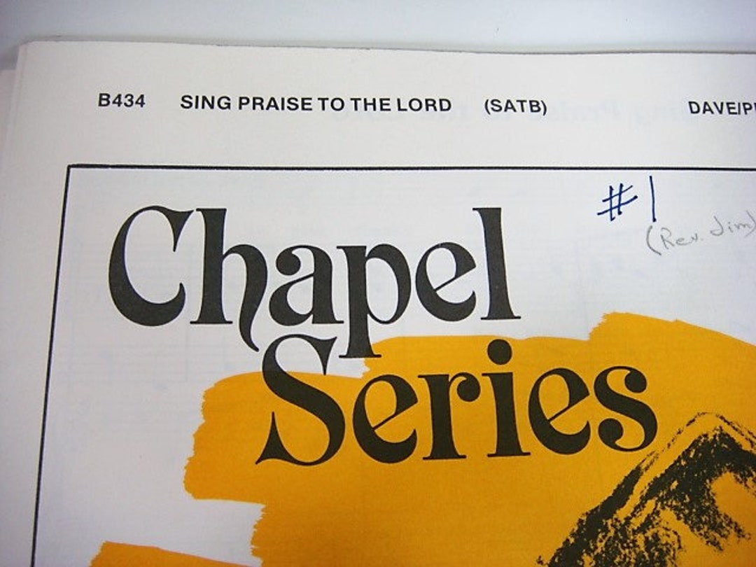 15 Copies Sing Praise to the Lord by Dave and Peg Dunbar Choir - Etsy