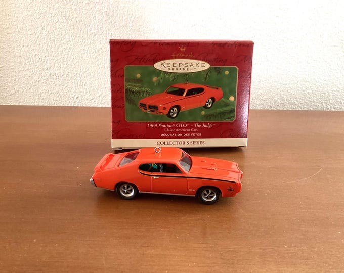 1969 Pontiac GTO the Judge Hallmark Christmas Ornament Dated 2000 - Etsy