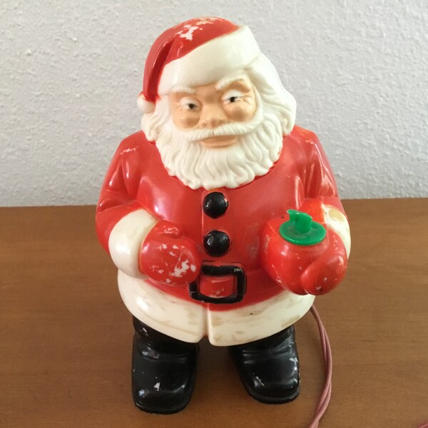 1950s Light up Santa Claus - Etsy
