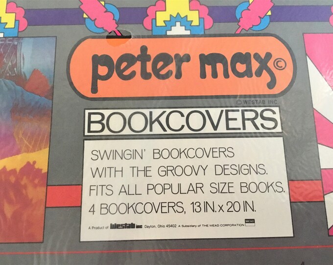 Textbook Book Covers Peter Max From Westab 1970's Vintage Book Covers ...