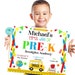 Pre K Back to School Sign Preschool Sign First Day of School Sign Hello ...