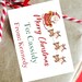 Printable Santa Claus and Reindeer Christmas Gift Tags Personalized ...