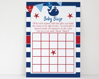 Whale Bingo Baby - Etsy