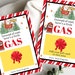 Editable Santa Gas Gard Holder Template, Personalized Gift, Printable ...