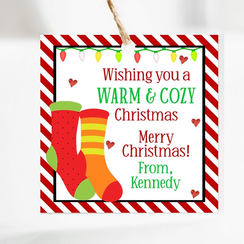 Christmas Socks Tag - Etsy