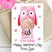 Editable Owl Valentine's Day, Owl Always Be Your Friend, Printable ...