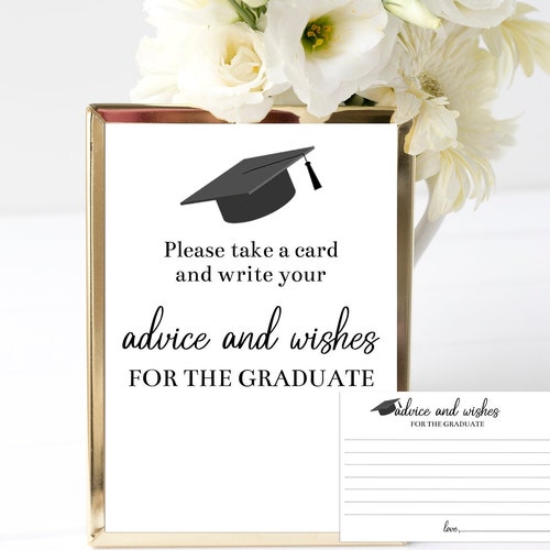 Graduation Advice Sign Congratulations Graduate Sign Grad - Etsy