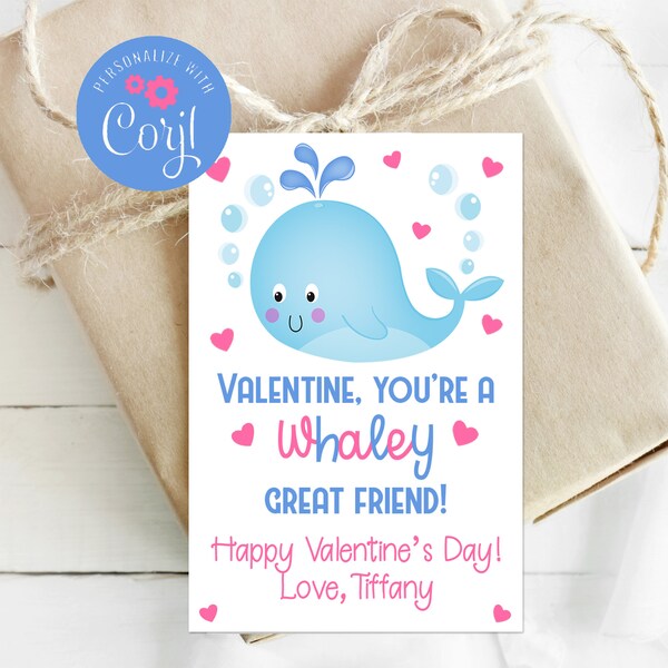 Whale Valentine - Etsy