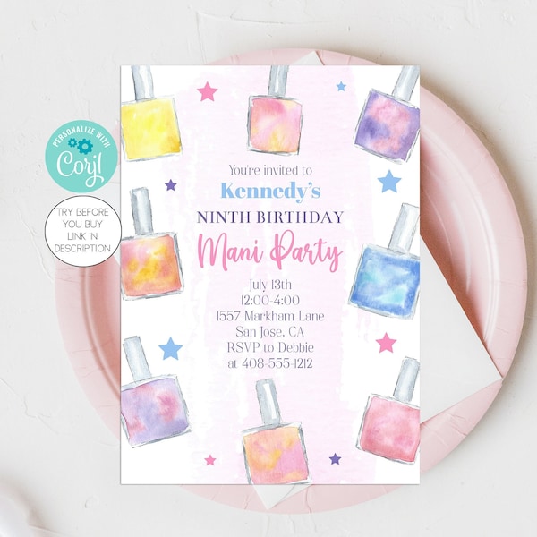 Art Party Invitation - Etsy