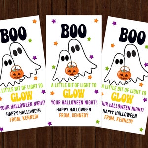 Printable A Little Bit of Light to Glow Your Halloween Night Editable ...
