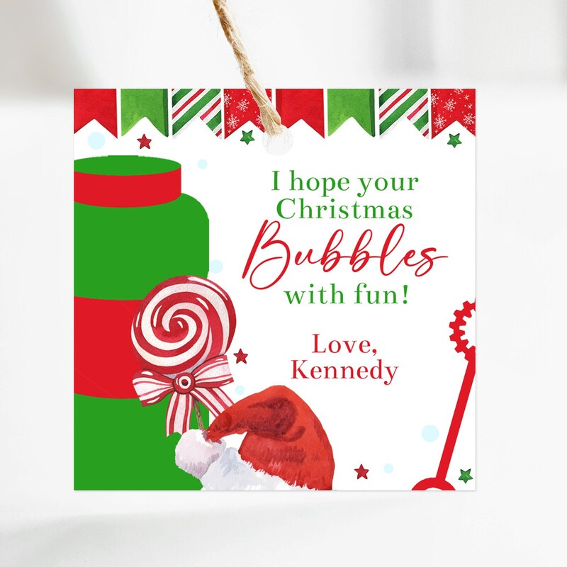 Bubbles Tag - Etsy