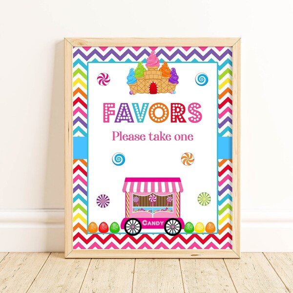 Favor Table Sign - Etsy