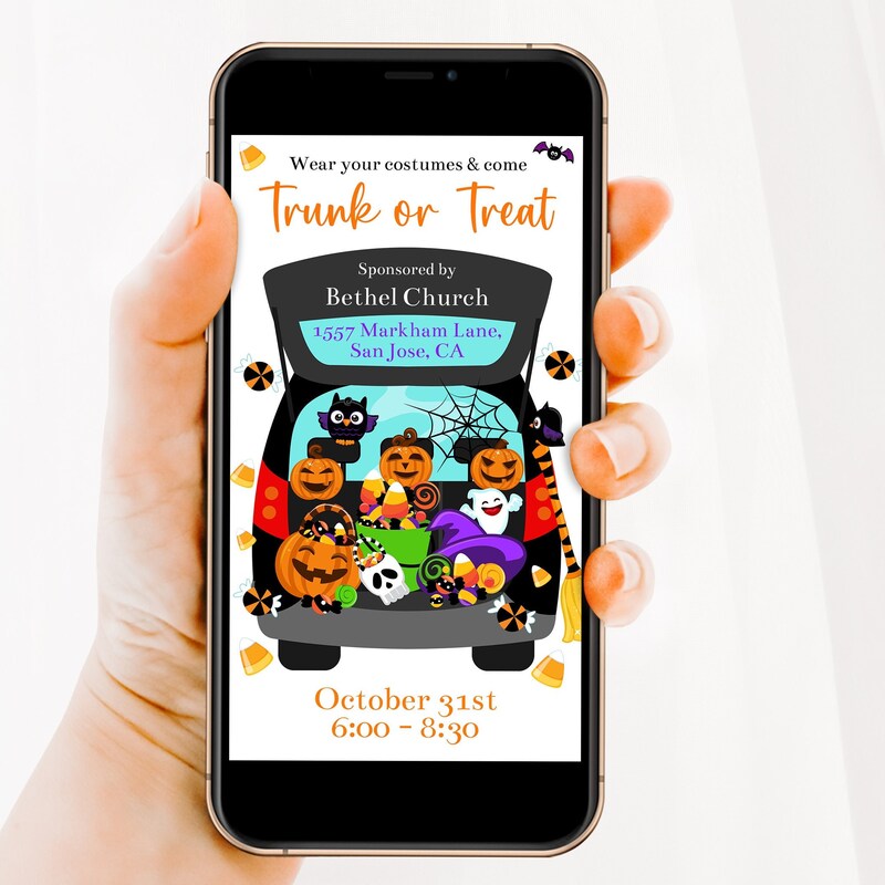 Trunk Party Electronic Invitation - Etsy