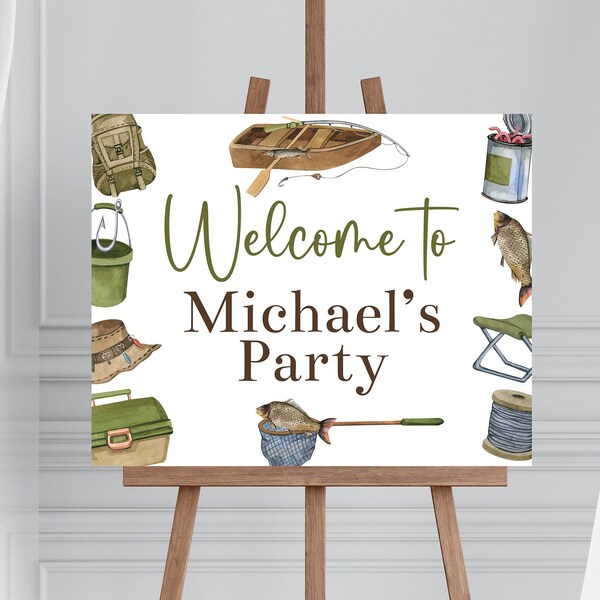 Fishing Party Welcome - Etsy