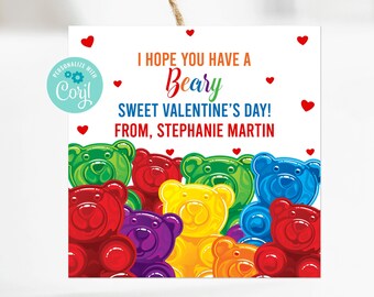 Gummy Valentine Printable - Etsy