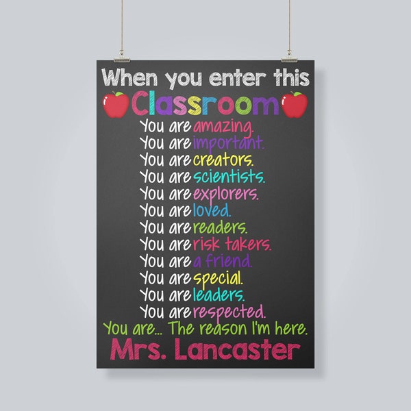 Classroom Door Sign - Etsy