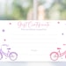 Editable Bike Gift Certificate Template, Printable Bicycle Coupon ...