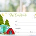Camping Gift Certificate Voucher Template Editable Gift Coupon ...