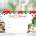 Printable Book Christmas Gift Certificate Voucher Template, Editable ...