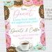 Editable Donuts and Coffee Appreciation Flyer Template, Staff Donuts ...