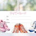 Editable Women's Shoe Gift Certificate Template, Sneakers Tennis Shoes ...