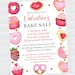 Editable Valentine's Day Bake Sale Flyer Template - Etsy