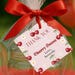 Editable Cherry Favor Tag Template, Printable Retro Pink & Red Summer ...