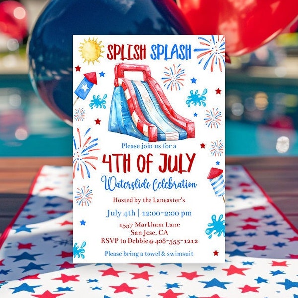 July 4th Invitations - Etsy