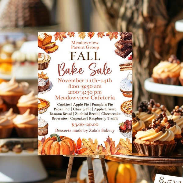 Bake off Flyer - Etsy