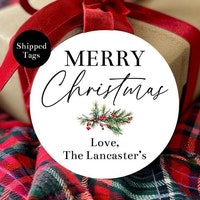 CHRISTMAS Appreciation Gift Tag, Teacher, Friends, Seasonal Gift Tag ...