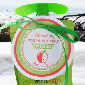 Main Squeeze Tag, Applesauce Tag, Squeeze Pouch, Valentine, Valentine's ...