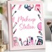 Makeup Party Makeup Station Sign Spa & Pamper Party Decor Printable ...