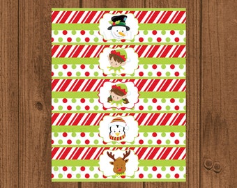 PRINTABLE Christmas Water Bottle Labels Editable Santa Water - Etsy