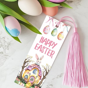 Editable Easter Bookmark Template Spring Easter Gift School Classroom ...