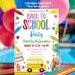 Editable Back to School Invitation Template, Printable End of Summer ...