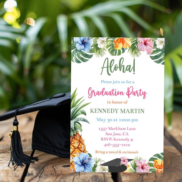 Hawaiian Theme Graduation Party - Etsy
