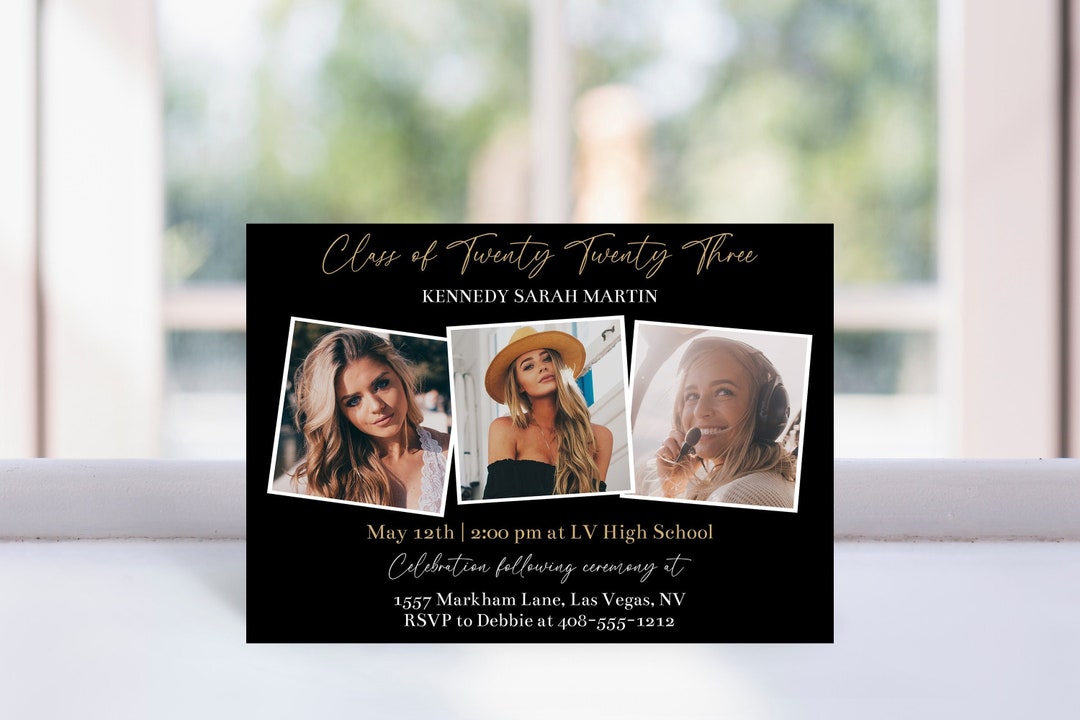 Printable Class of Twenty Twenty Three Class of 2024 Graduation Party ...