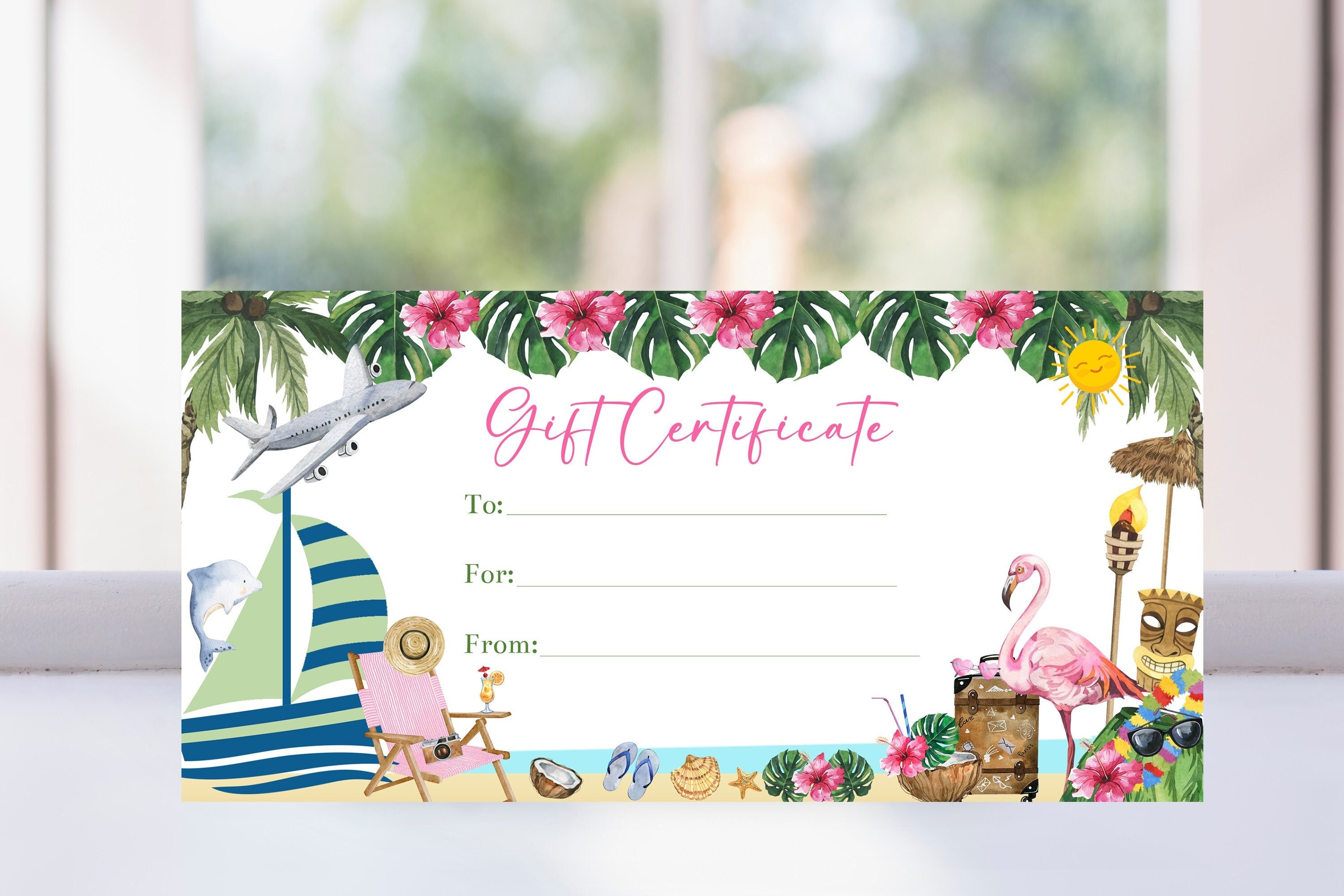 Gift Certificate Beach Gift Voucher Pretty Beach House