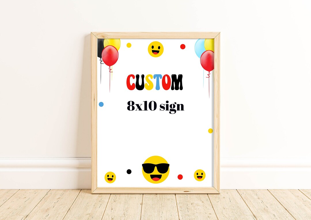 Editable Smiley Face One Happy Dude Custom Sign Template, Printable ...